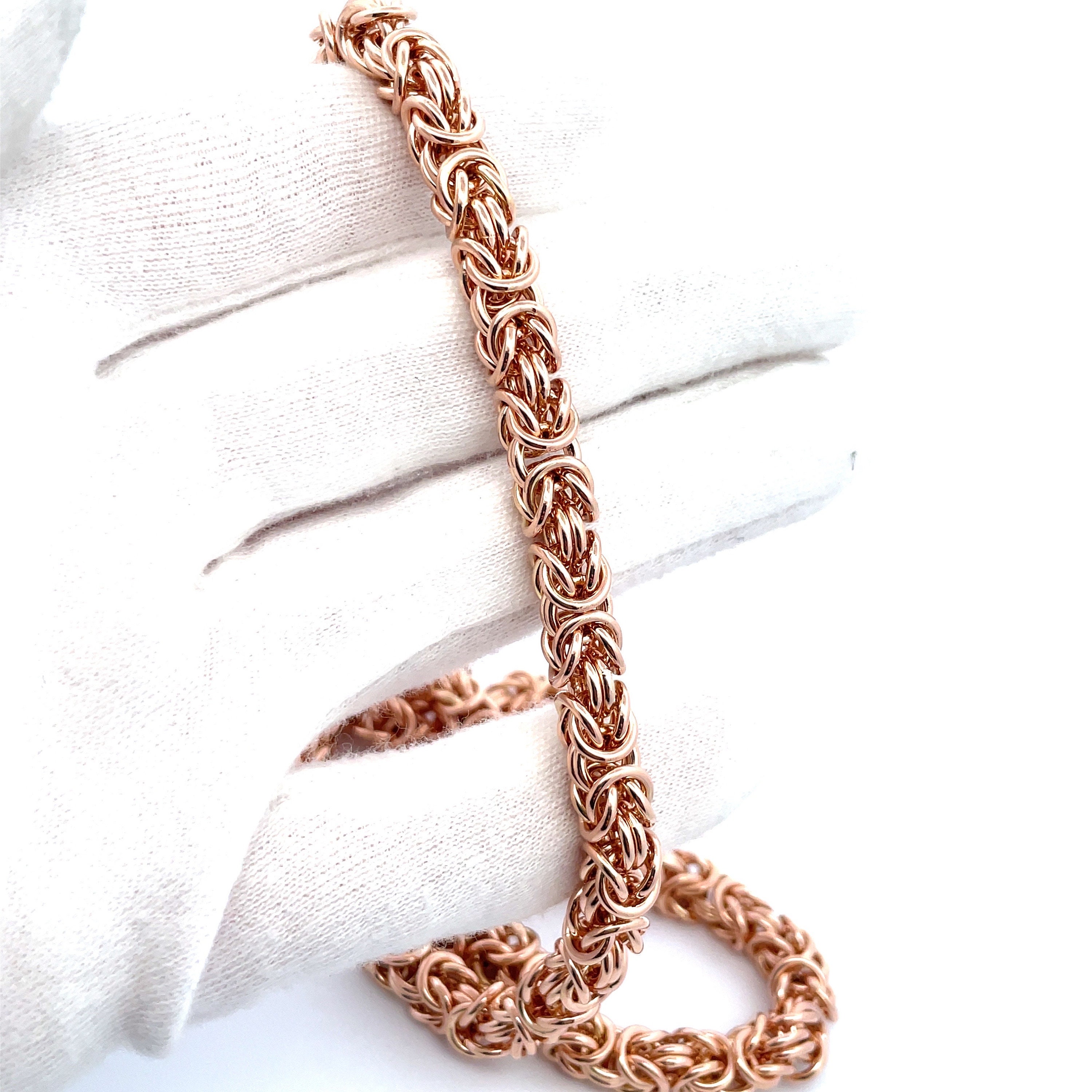 Handmade Byzantine Chain 14k or 18k Solid Gold. - Etsy