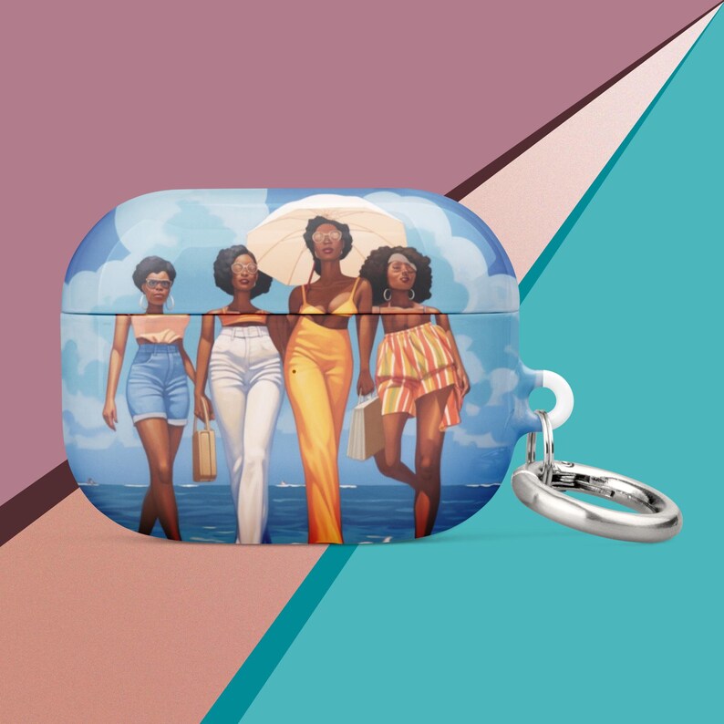 Black Women on Beach AirPod Accessory - Brown Skin Girls Travel ...