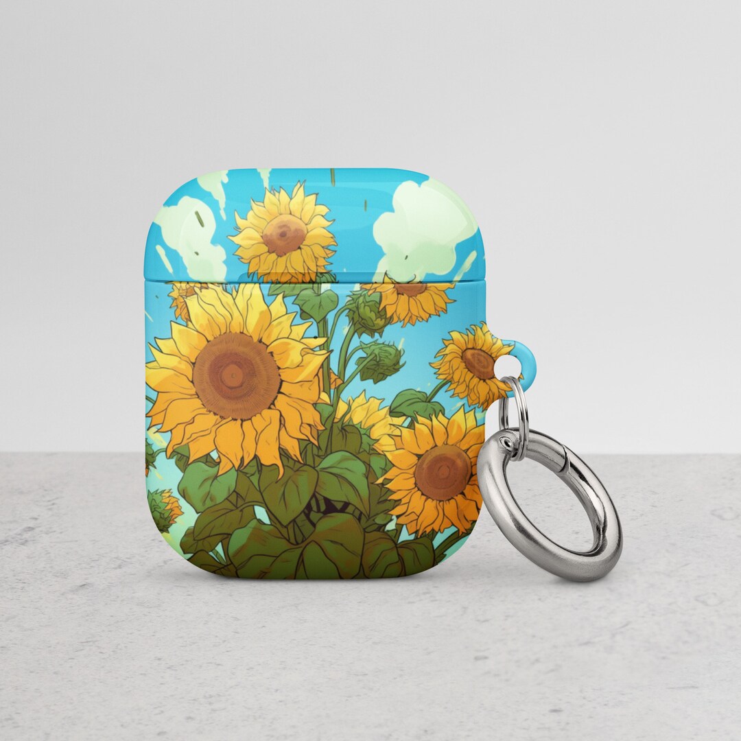 Sunflower AirPod Case AirPod Accessory Flowers Cartoon Sunflower AirPod ...