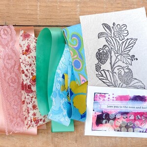 Collage Paper Pack - 60 (A) Pieces - Hand Painted Ephemera Fodder ...