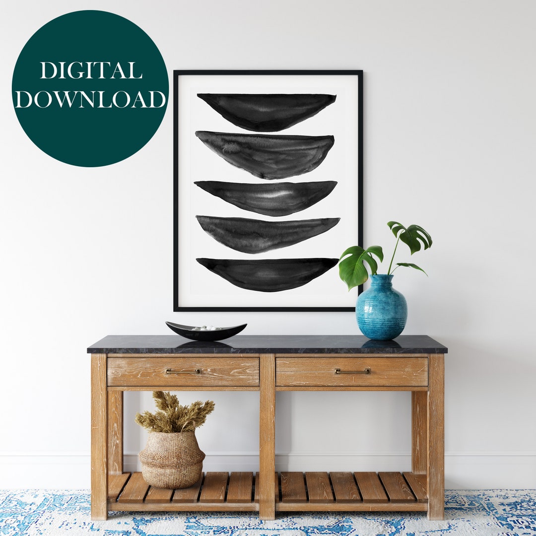 Swags Arch Abstract Boho Printable Wall Art Minimalist Decor Watercolor ...