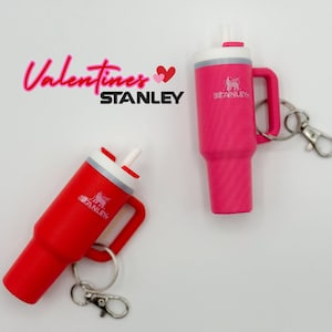 Miniature Valentine Stanley Tumbler Keychain | Chapstick Holder - Etsy
