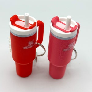 Miniature Valentine Stanley Tumbler Keychain | Chapstick Holder - Etsy