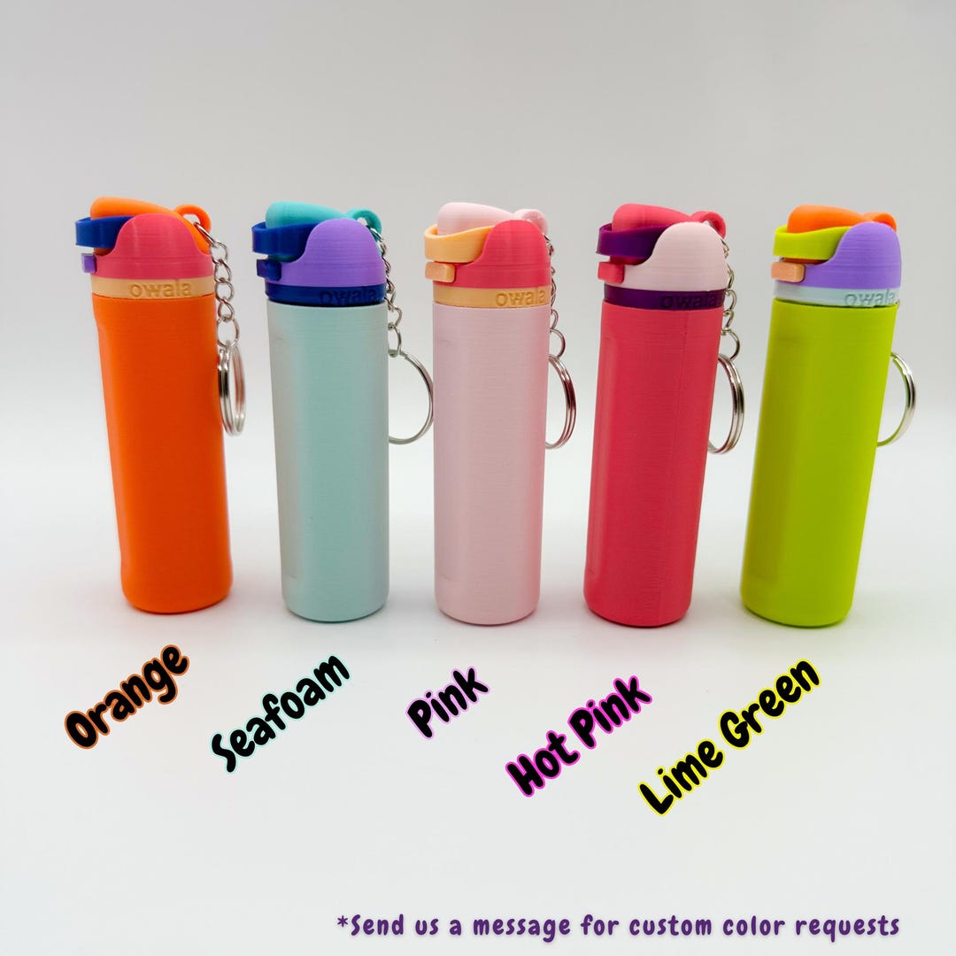 Owala Lip Balm Holder Keychain EOS, Aquaphor, Custom, Portable Keyring ...