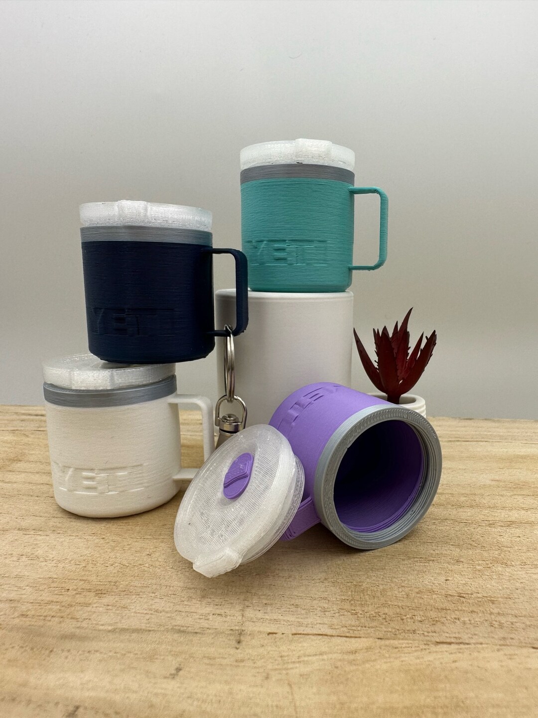 1:6 Scale Miniature YETI Coffee Mug Keychain Fidget 3D Printed - Etsy