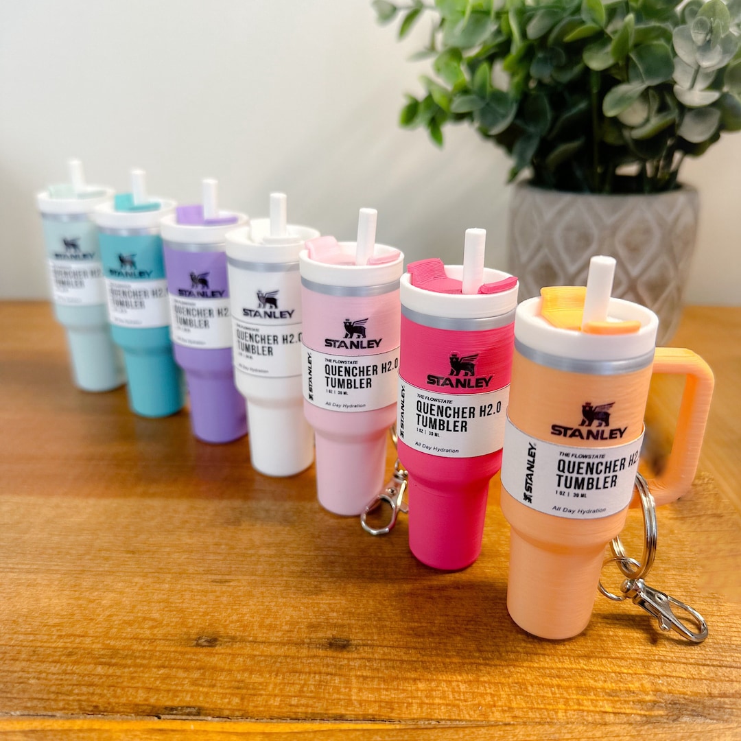 Mini Original Stanley Tumbler Keychain | Lip Balm Accessory - Etsy