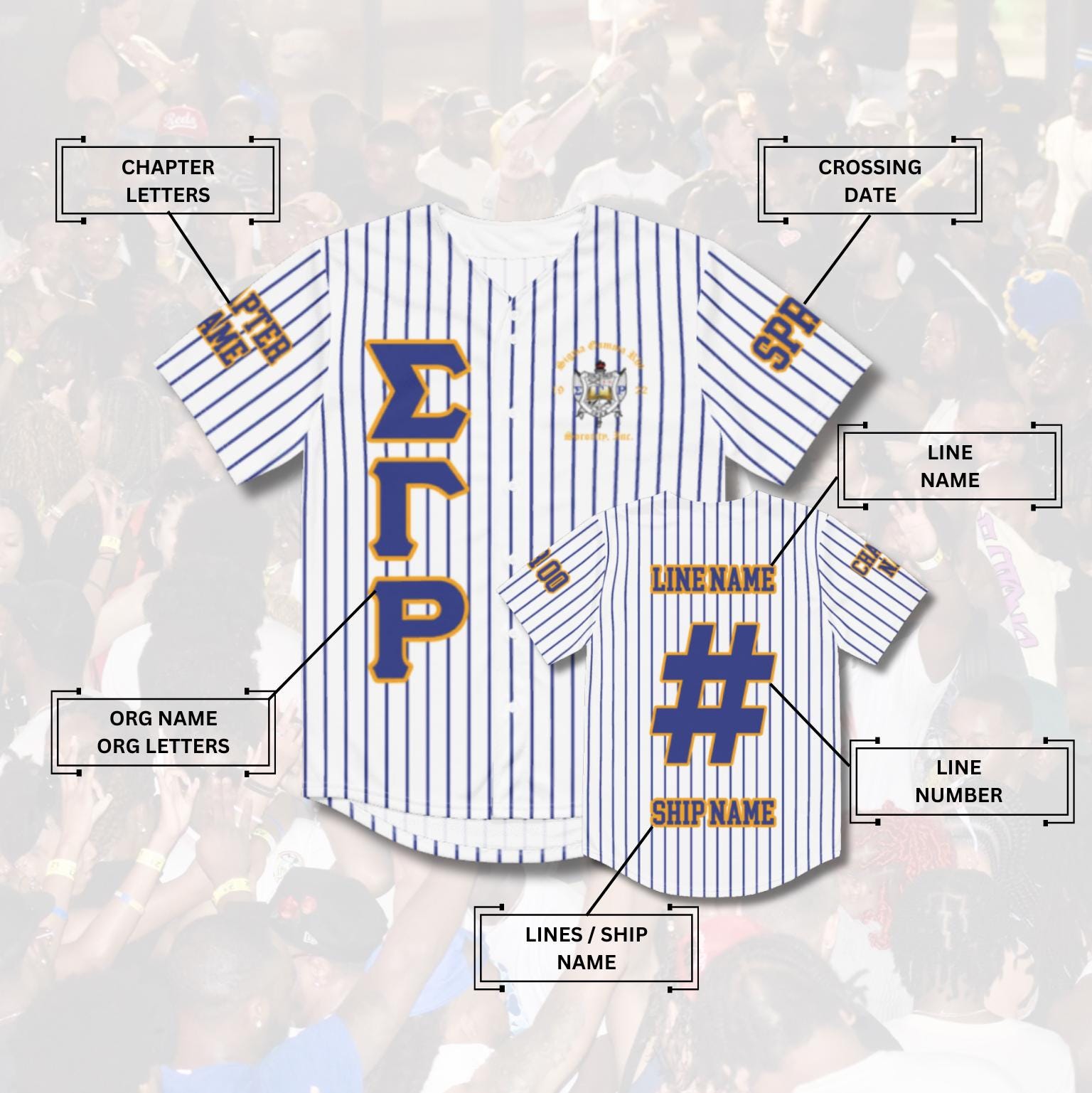 Sigma Gamma Rho Sublimated Baseball Jersey – Personalized Greek Apparel ...