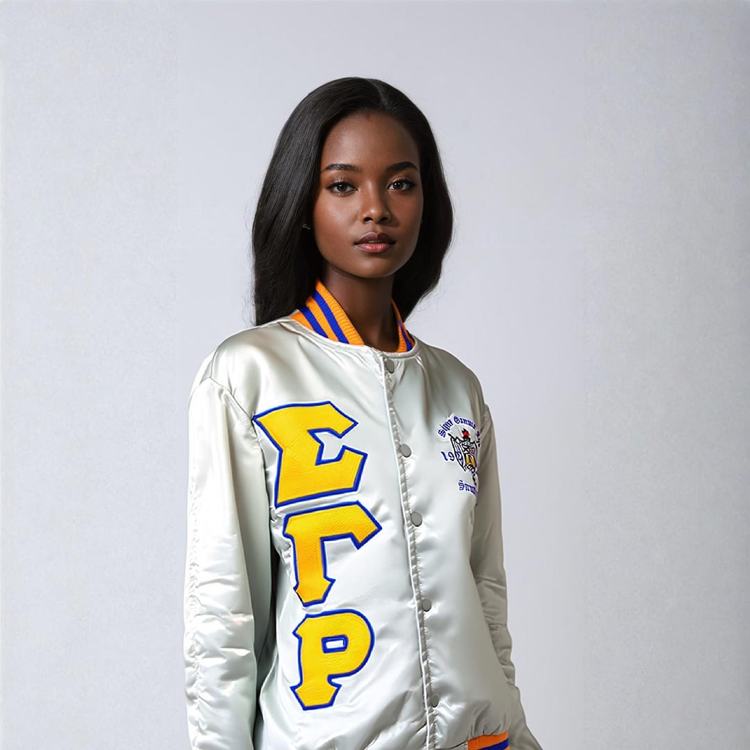 Sgrho Satin Bomber Jacket – Royal Blue & Gold Sorority Apparel - Etsy
