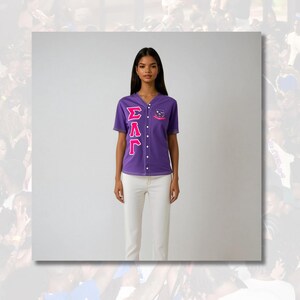 Sigma Lambda Gamma Sublimated Baseball Jersey – Personalized Greek Apparel for Sorority Pride - Etsy