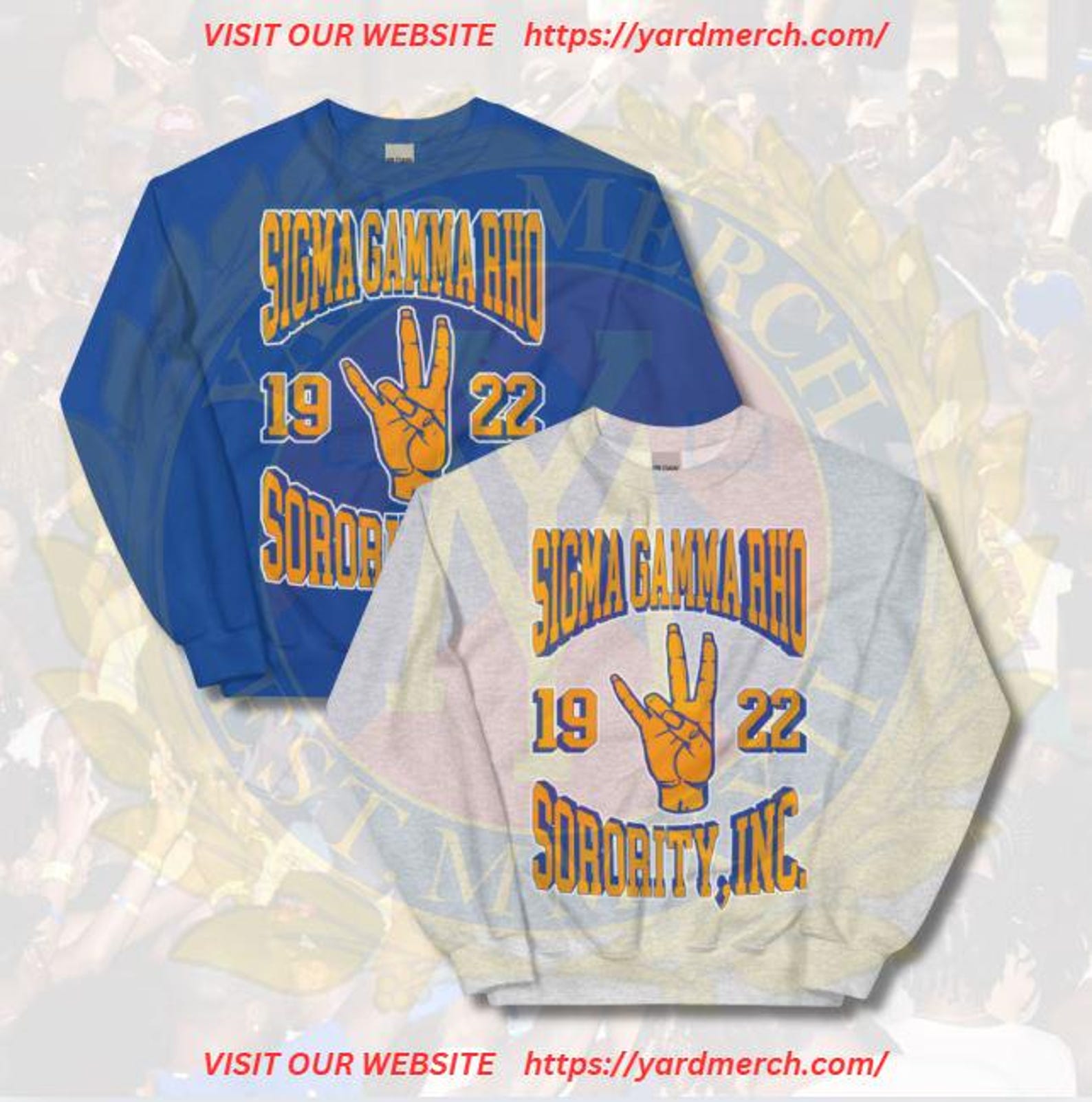 Sigma Gamma Rho Vintage Hand Sign Sweatshirt – Screen Printed | Classic ...