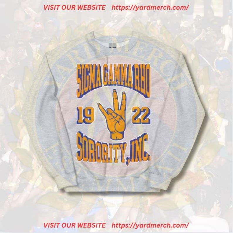 Sigma Gamma Rho Vintage Hand Sign Sweatshirt – Screen Printed | Classic ...
