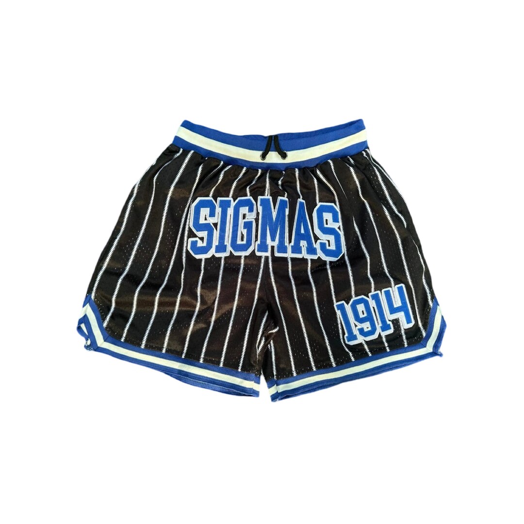 Phi Beta Sigma Pin Striped Embroidered Mesh Shorts - Etsy