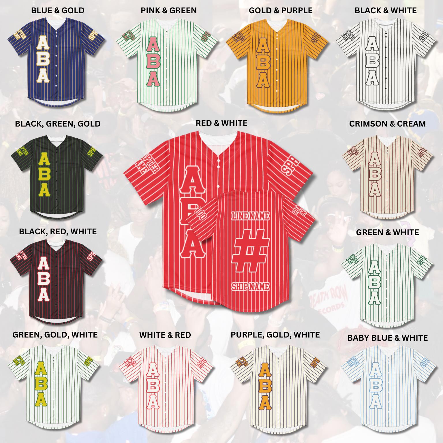 Custom Fraternity and Sorority Baseball Jersey – Greek Letters, Colors ...