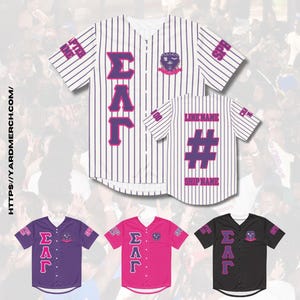 Sigma Lambda Gamma Sublimated Baseball Jersey – Personalized Greek Apparel for Sorority Pride - Etsy