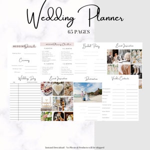 Wedding Planner Book, Wedding Planning Checklist, Wedding Itinerary ...