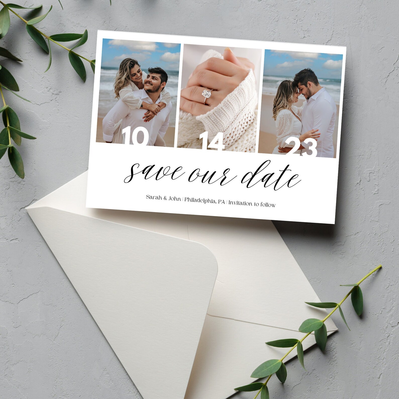 Save the Date Card Template, Printable Save the Date, Save the Date ...