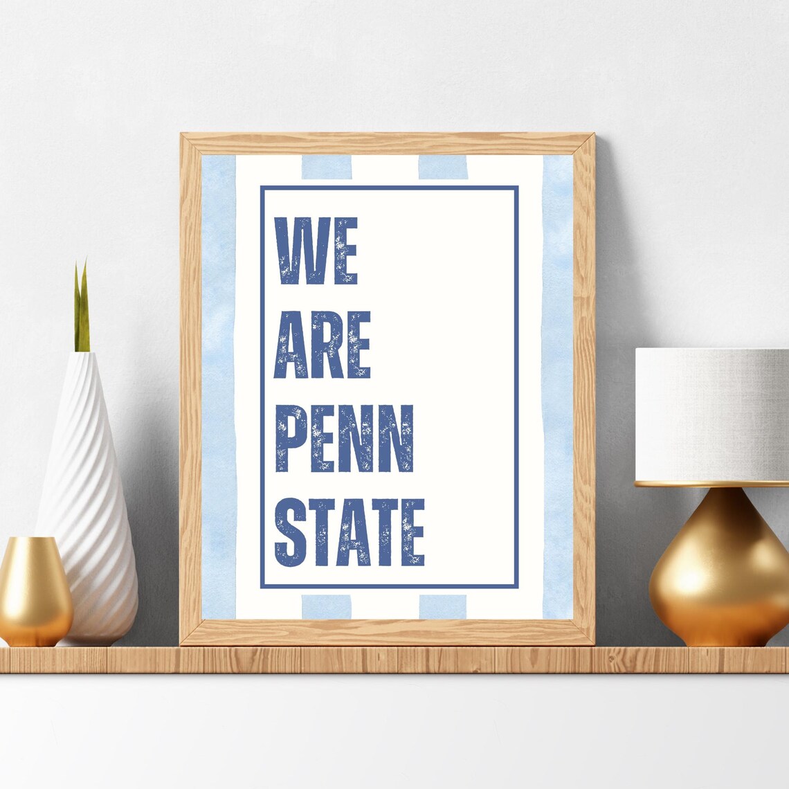 Penn State Wall Art, Set of 6 College Apartment Decor, Dorm Room Bundle ...
