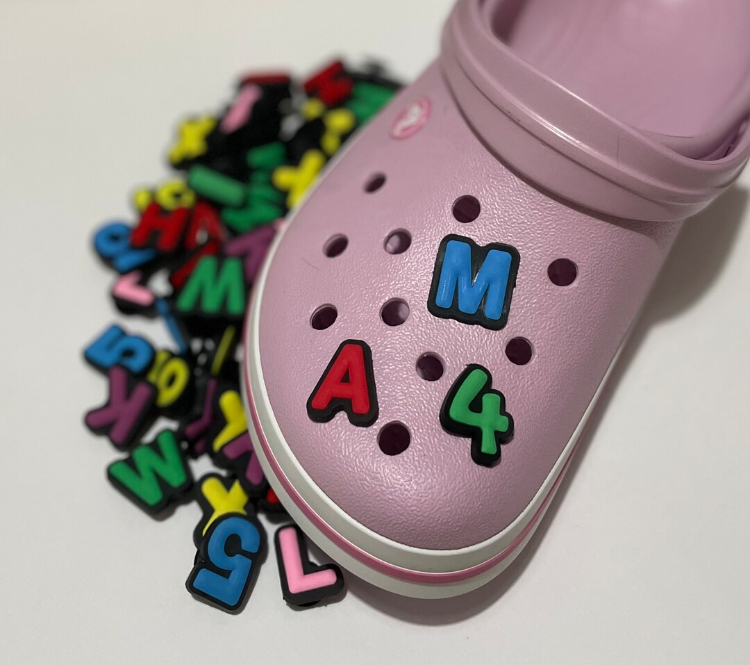 Colourful Alphabet Letters Numbers Jibbitz Croc Charms Decorations - Etsy