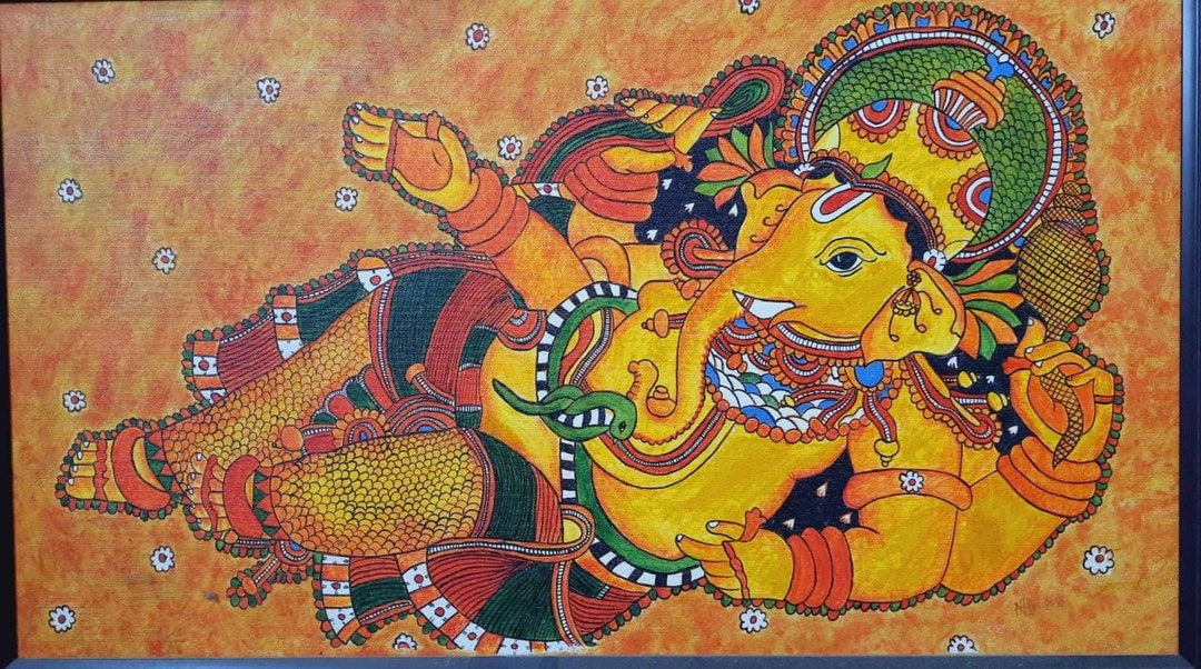 Ganesh Mural Painting - Etsy