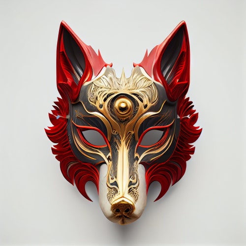 Photo Venetian Wolf Carnival Mask Not a Physical Mask - Etsy