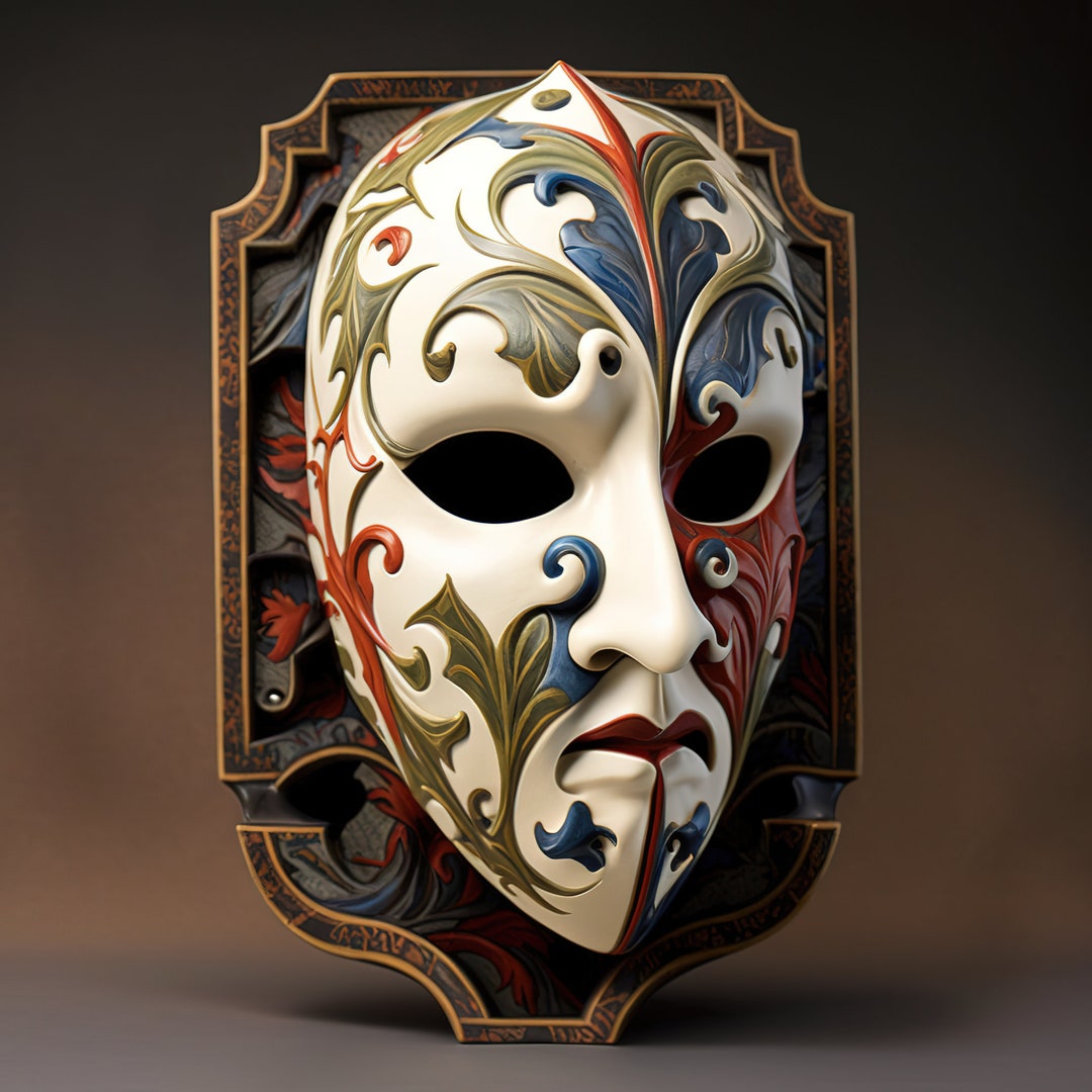 Photo Spanish Mask Not a Physical Mask - Etsy