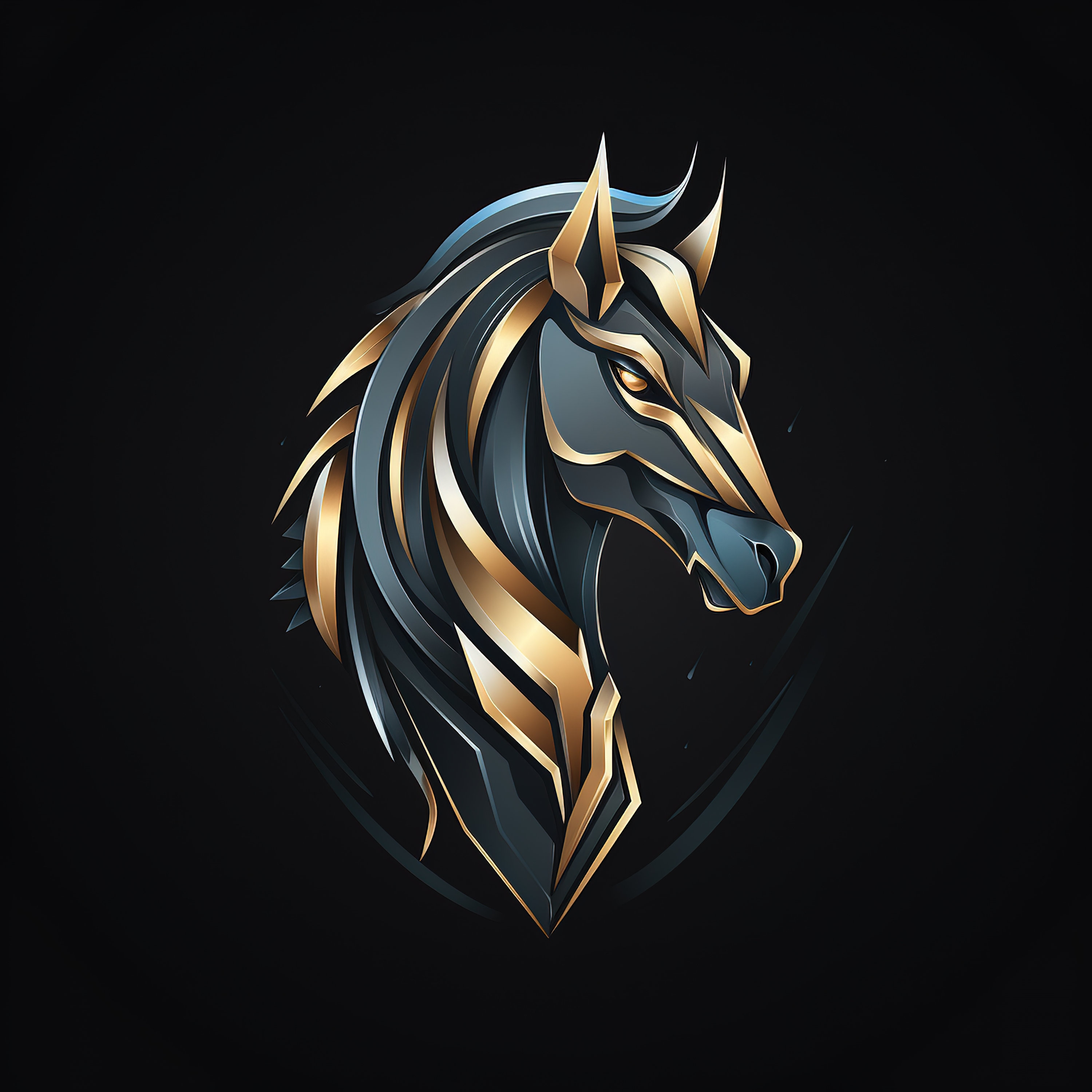 Logo Horse Head PNG SVG - Etsy