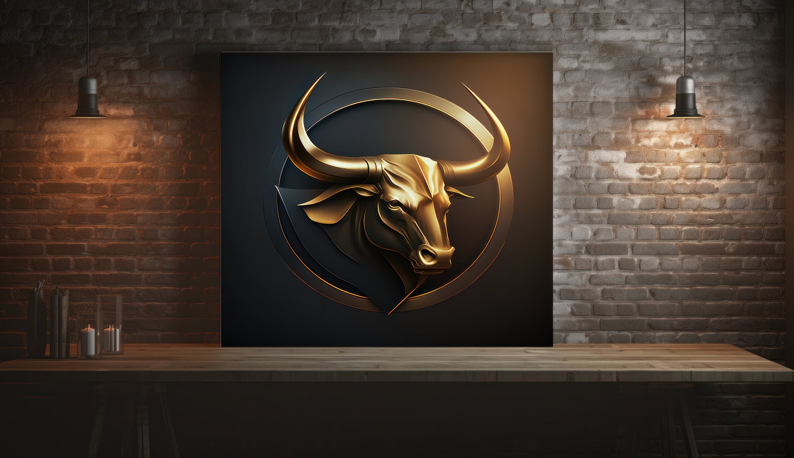 Golden Bull Logo SVG PNG Powerful Business Symbol Iconic Wealth Design ...