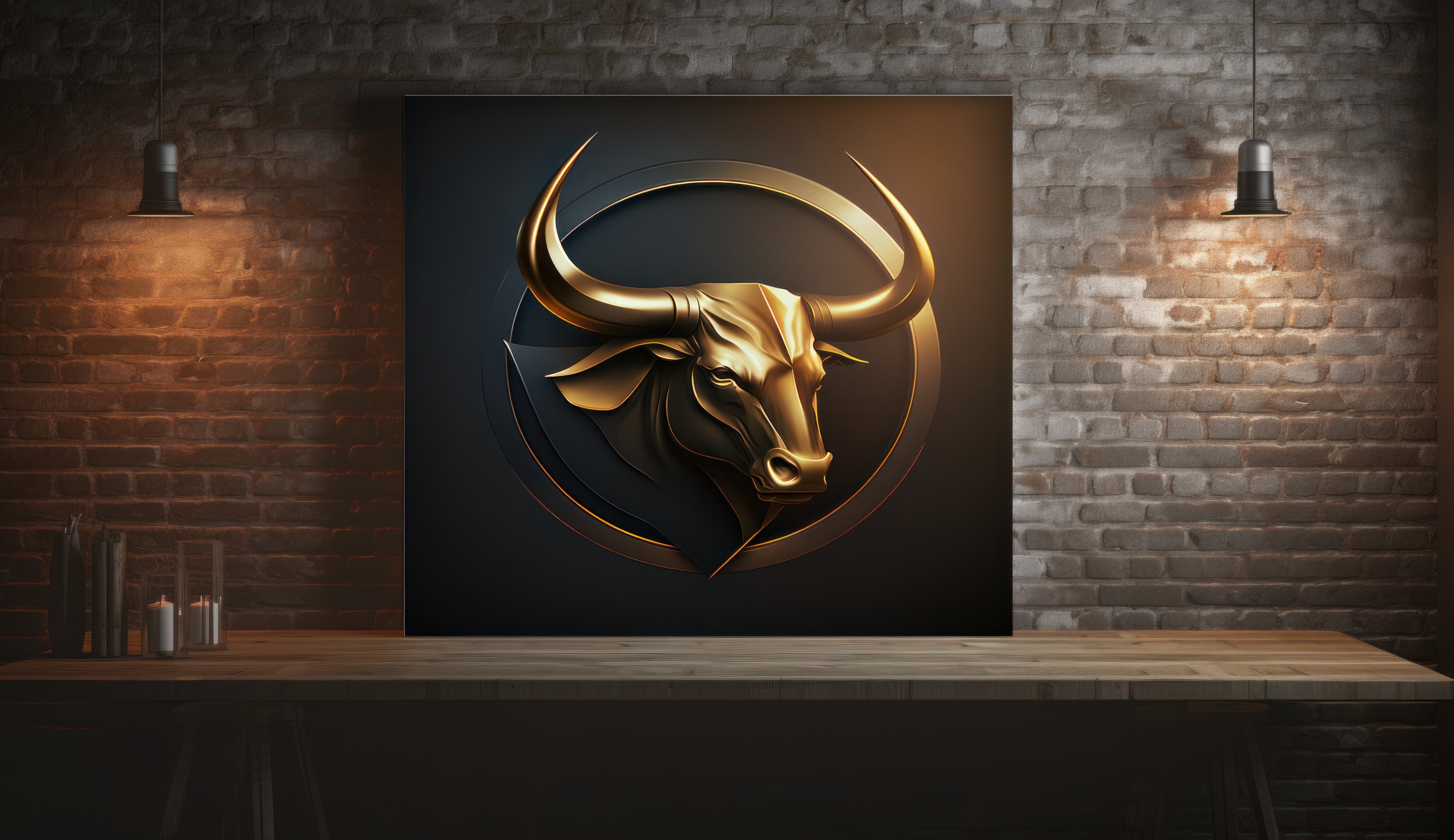Golden Bull Logo SVG PNG Powerful Business Symbol Iconic Wealth Design ...