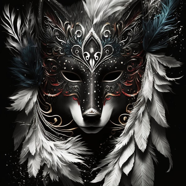 Venetian Wolf Masks - Etsy