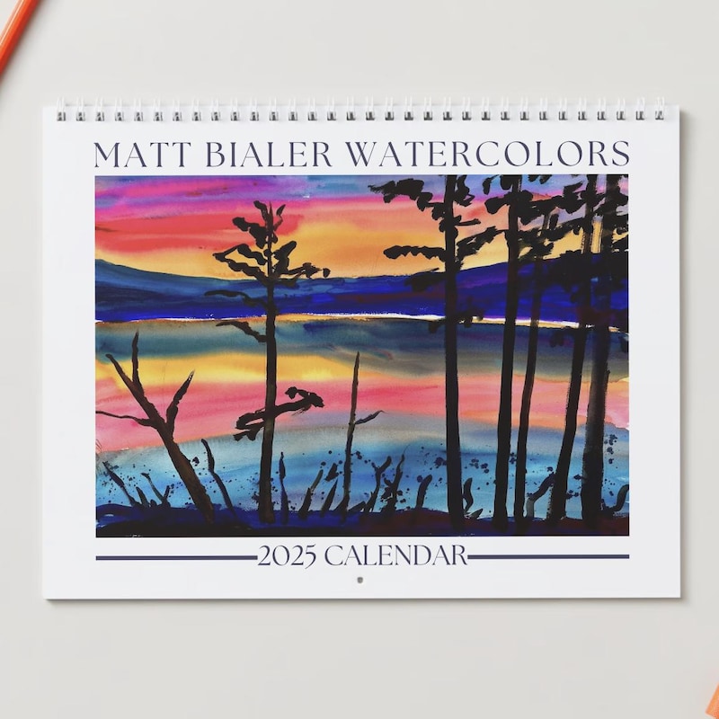 Watercolor Calendar - Etsy