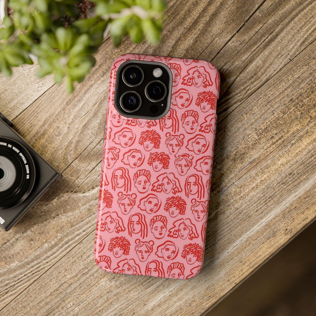 Artistic Faces Impact-resistant Phone Case: Stylish Phone Protection - Etsy