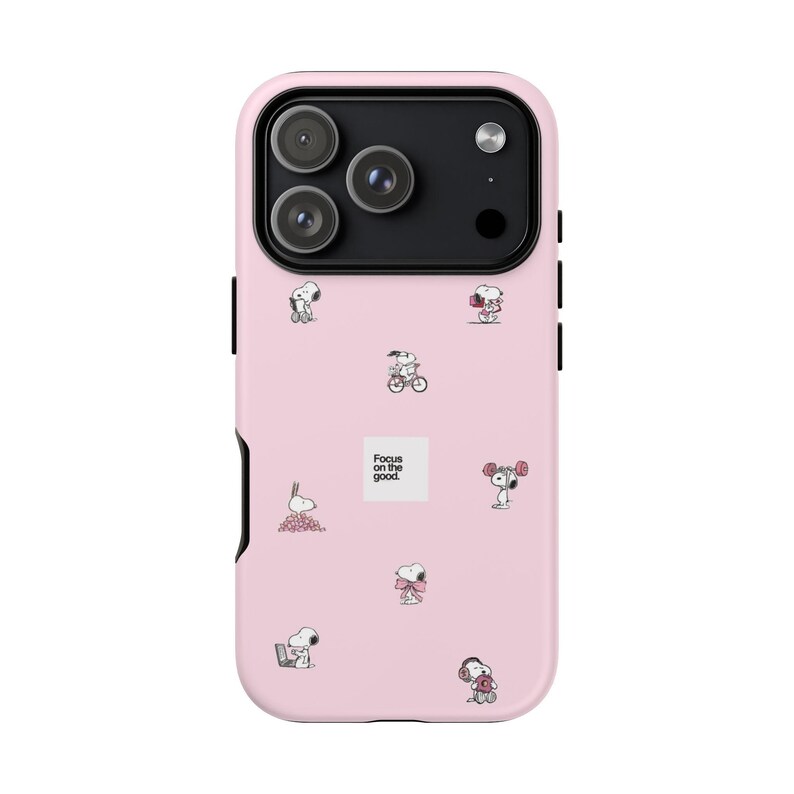 Snoopy Mini Scenes Tough Case | Pink Peanuts Phone Case - Etsy
