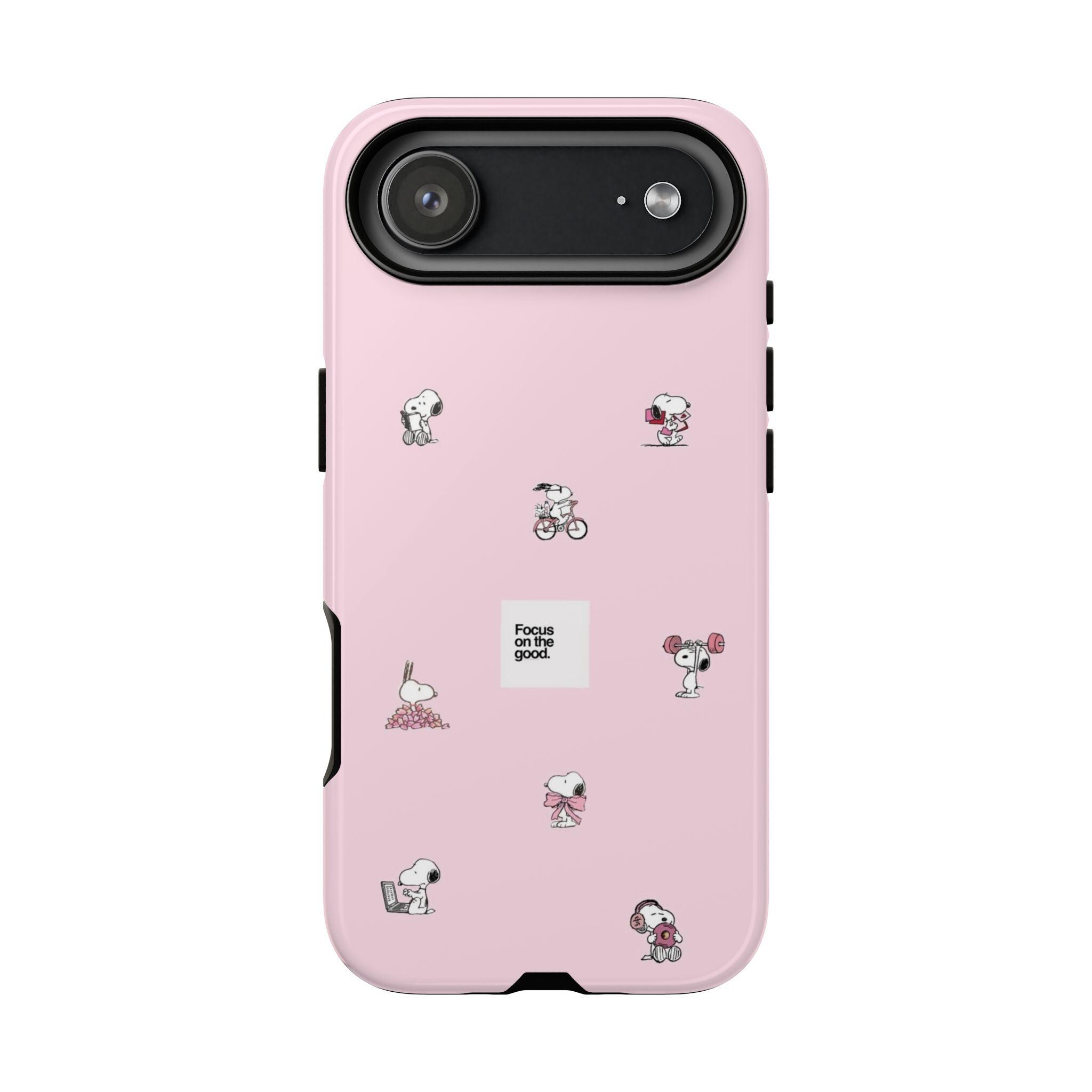 Snoopy Mini Scenes Tough Case | Pink Peanuts Phone Case - Etsy