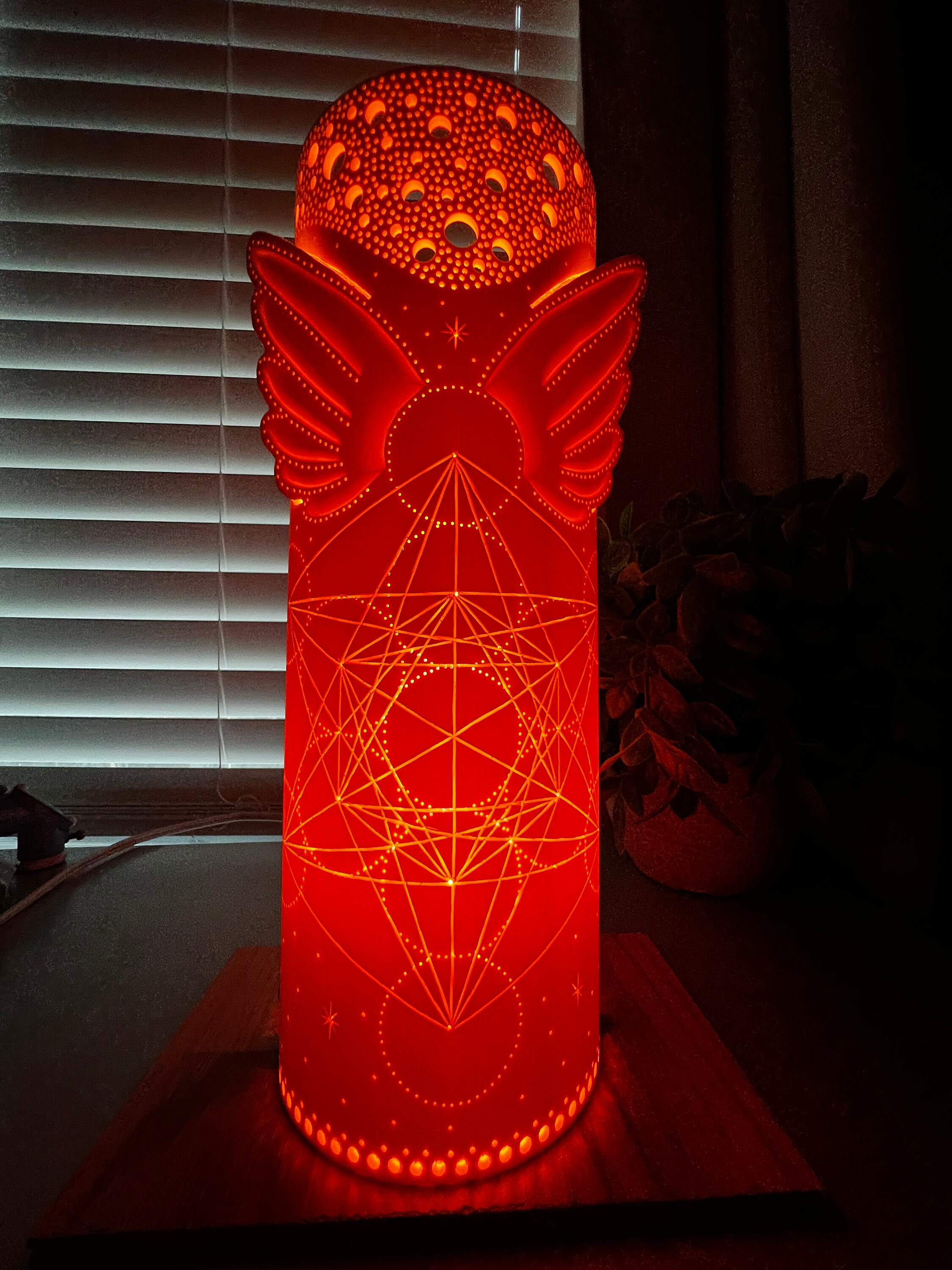Sacred Geometry Lamp, Metatron Cube Lamp, Metatron's Cube Lamp for ...