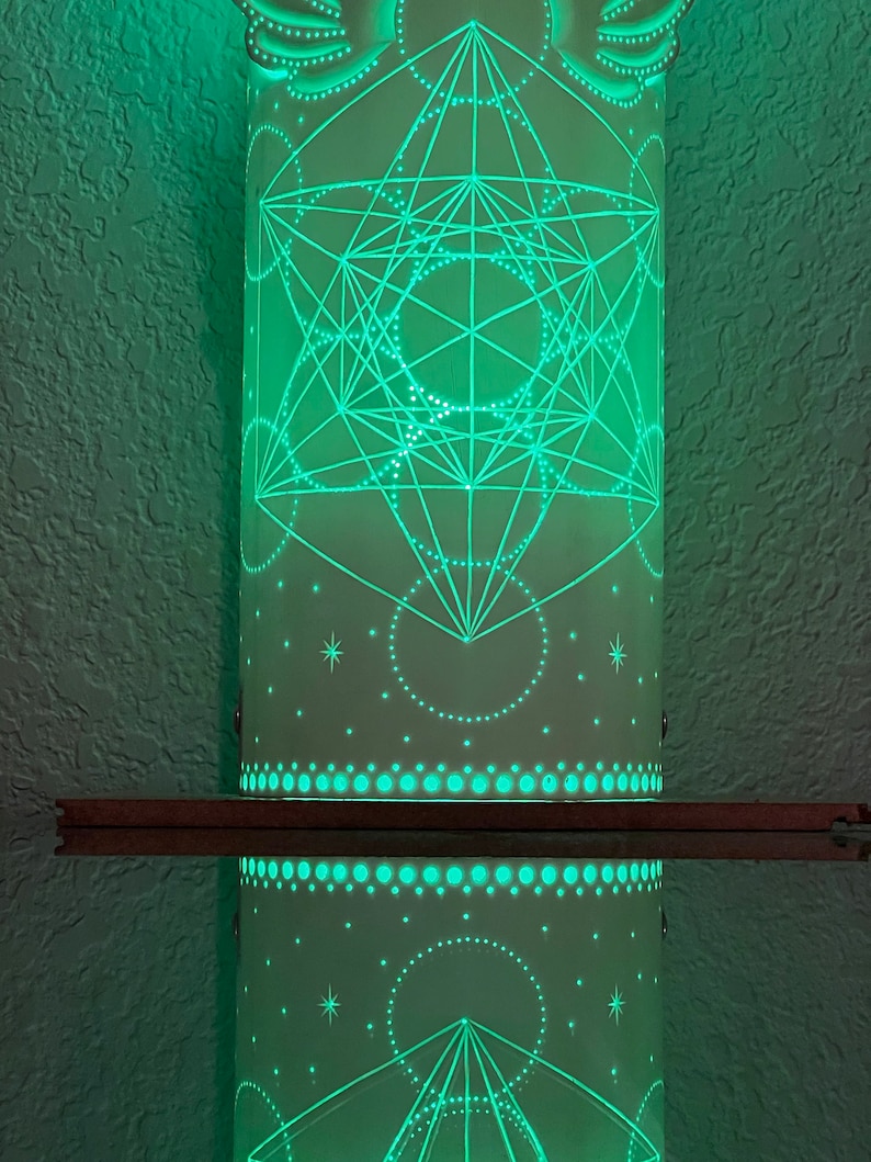 Sacred Geometry Lamp, Metatron Cube Lamp, Metatron's Cube Lamp for ...
