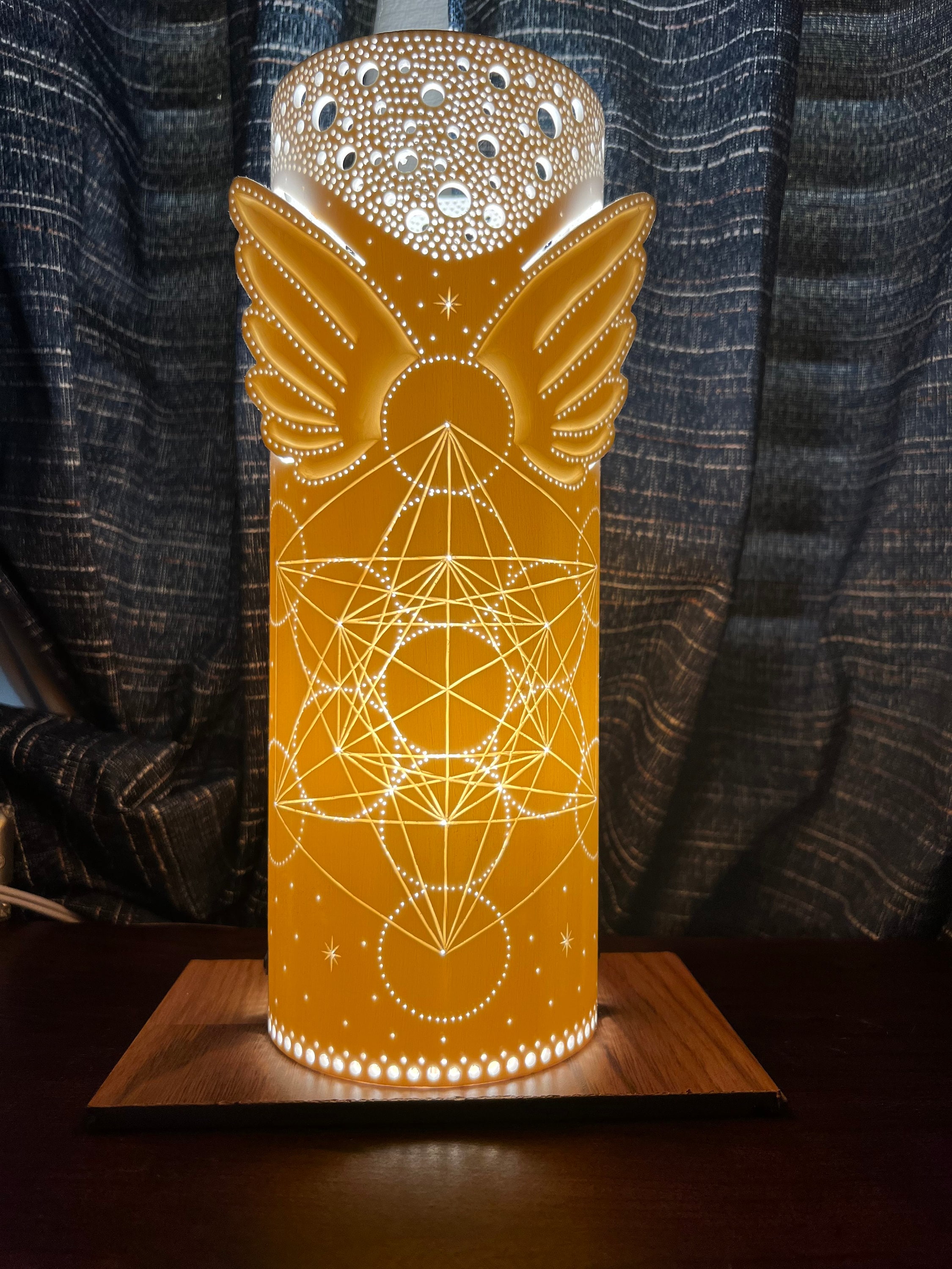 Sacred Geometry Lamp, Metatron Cube Lamp, Metatron's Cube Lamp for ...