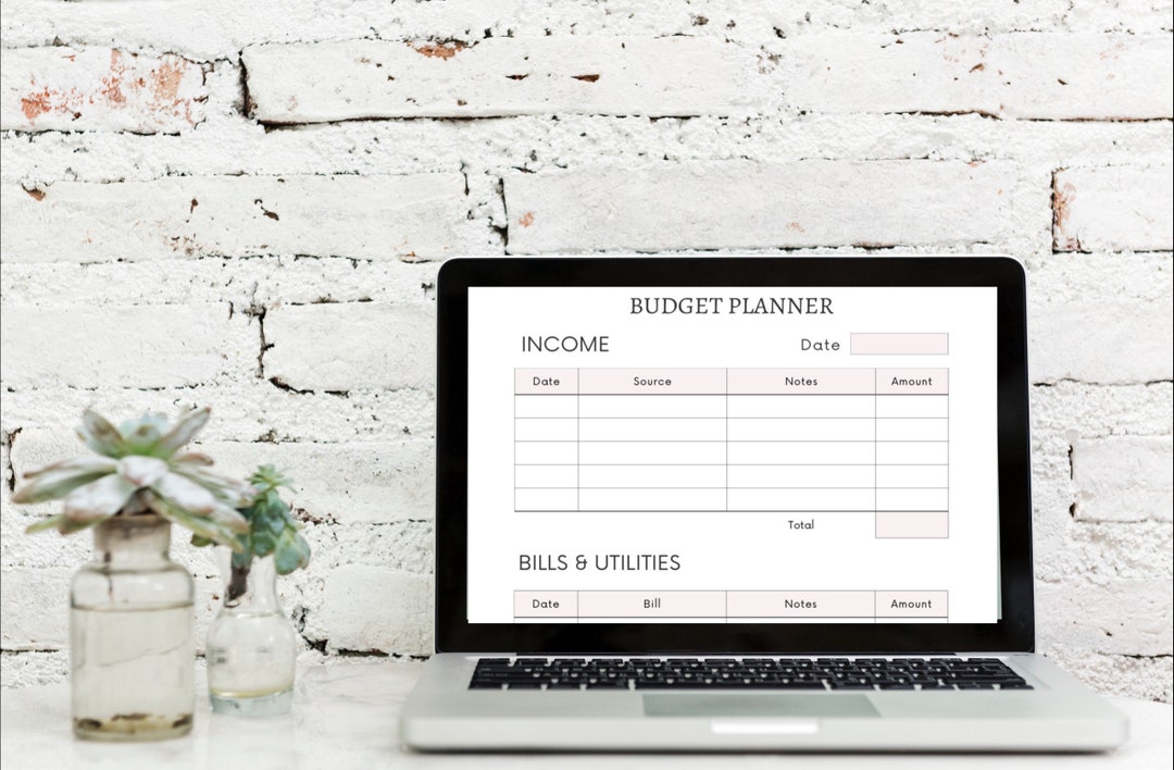 Simple Minimalist Budget Planner - Etsy