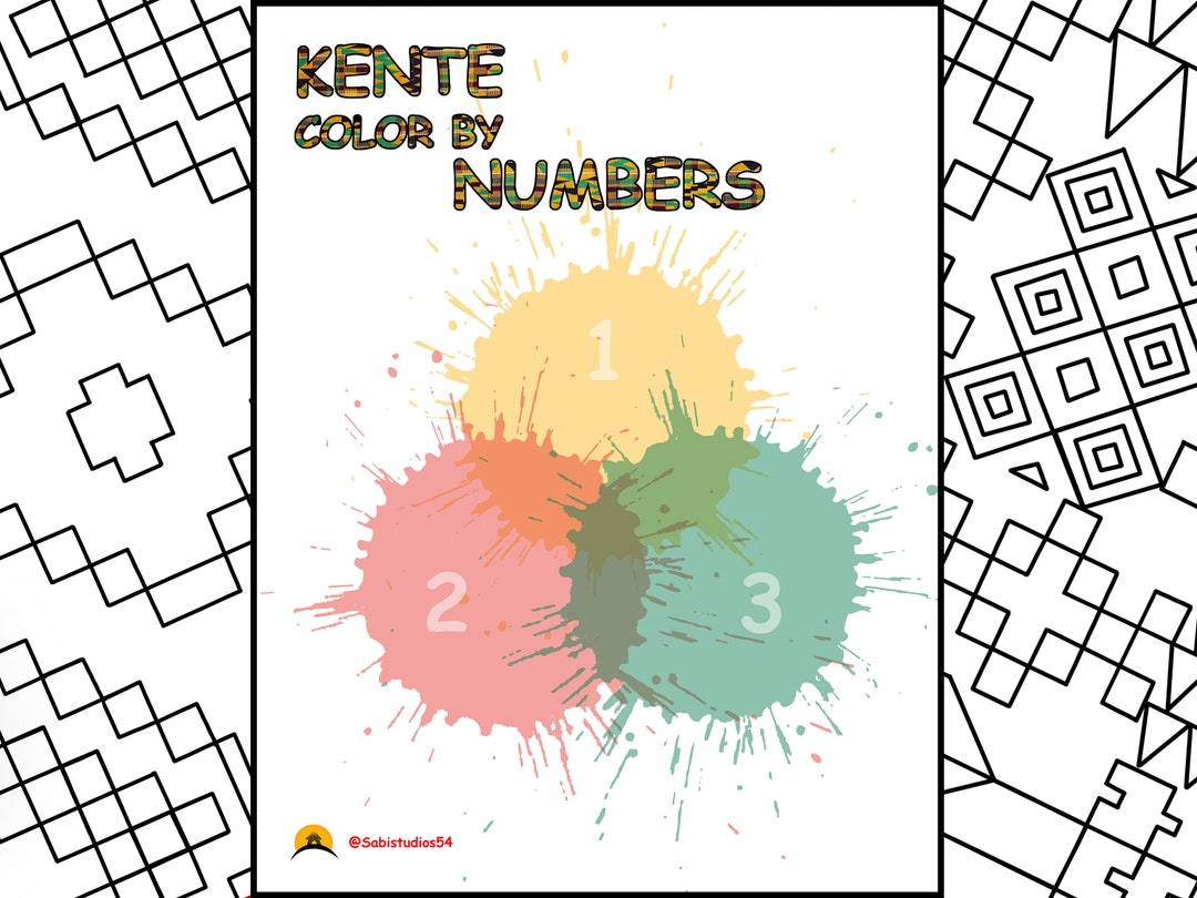 Color by Number - KENTE Edition - Etsy