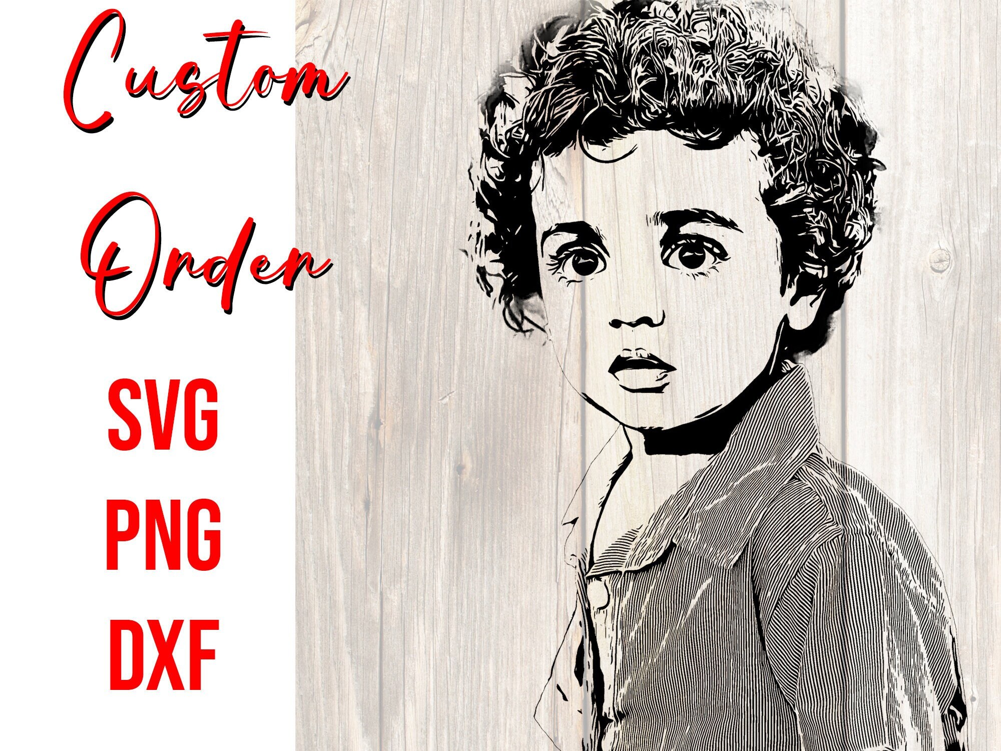 Convert Photo To Svg Cut File Custom Svg Portrait Face Svg Converted