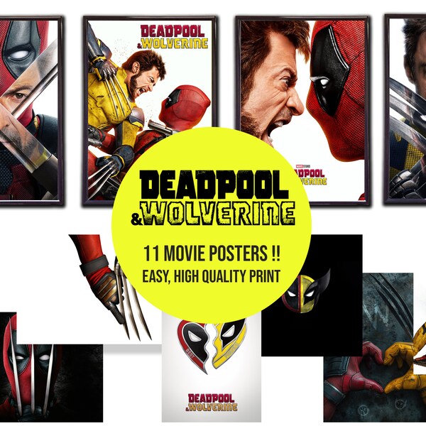 Deadpool and Wolverine Posters - Etsy