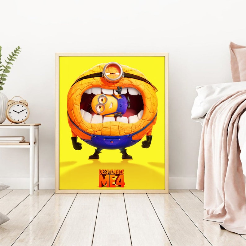 Despicable Me 4 Poster & PNG Bundle, Despicable Me 4 Png's, Print ...