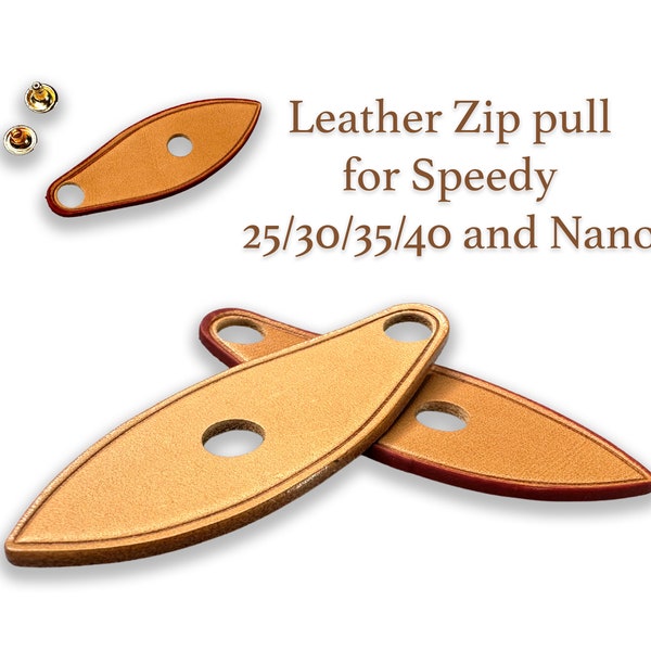 Leather Zipper Pull - Etsy