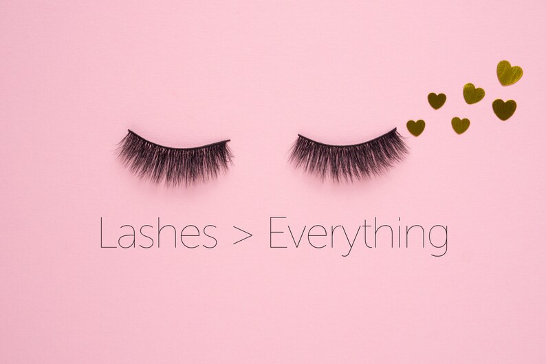 Lash Artist Printable Digital Download Wall Art Set of 5, Lashes, Lash ...