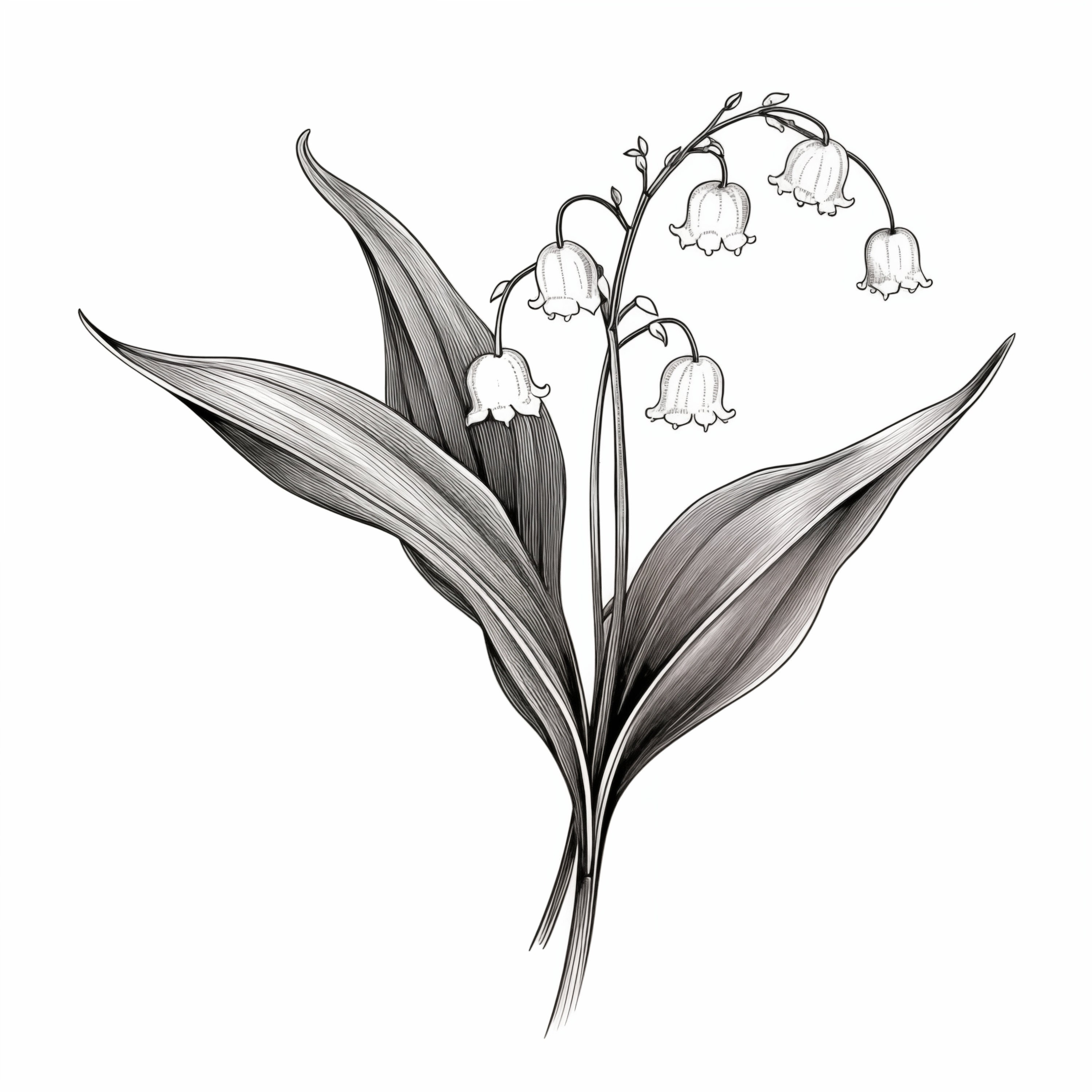 Lily of the Valley Tattoo Design - Etsy