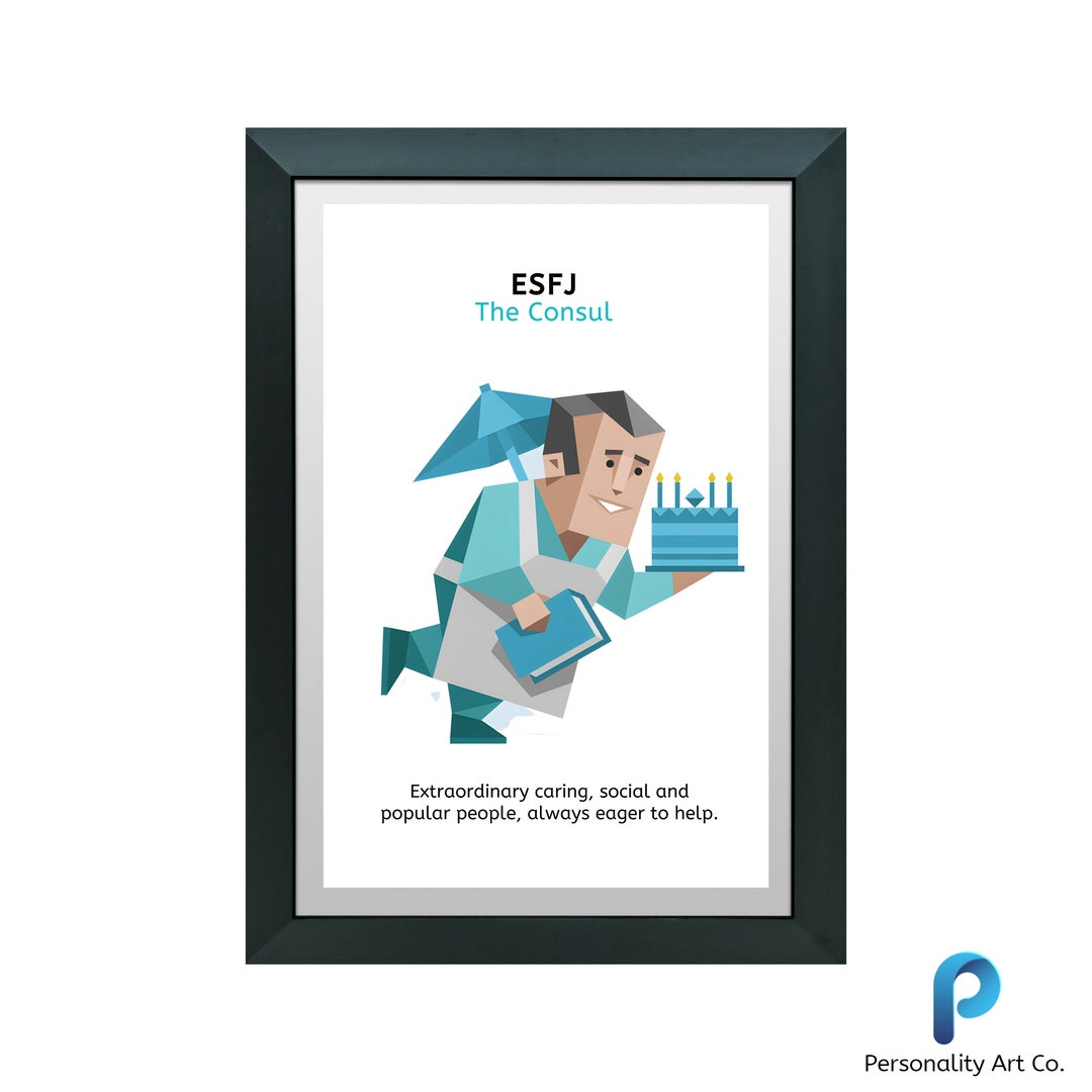 Myers Briggs ESFJ Art Print Poster Quotes Gifts for ESFJ - Etsy