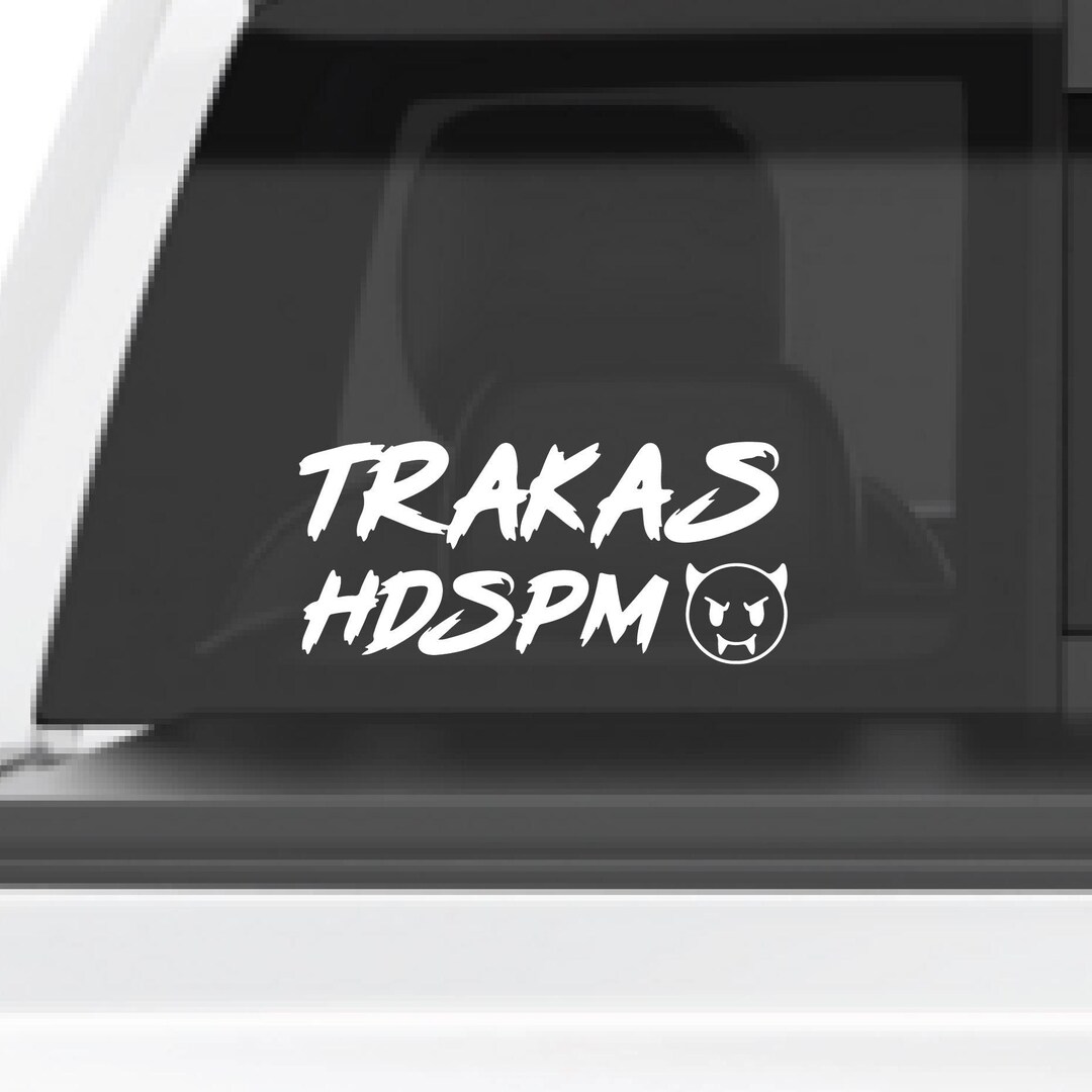 Calcomanía Trakas HDSPM | Sticker 9x4 | Pegatina Para Carro, Troka ...