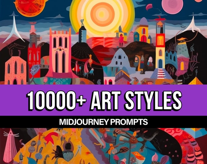 10000 Midjourney Prompts for Art Styles & Artists Art Prompts for ...