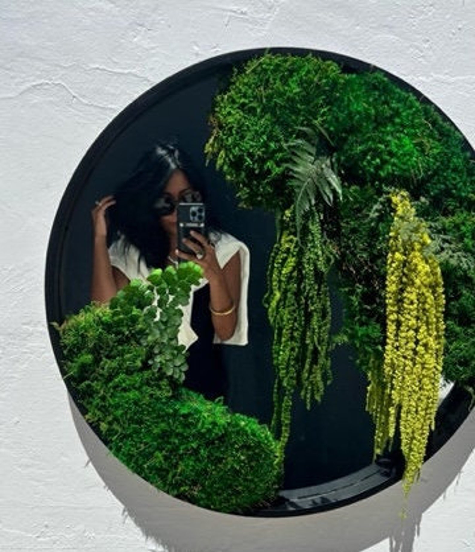 Moss Mirror Wall Botanical Mirror Moss Wall Art Mirror Circle ...