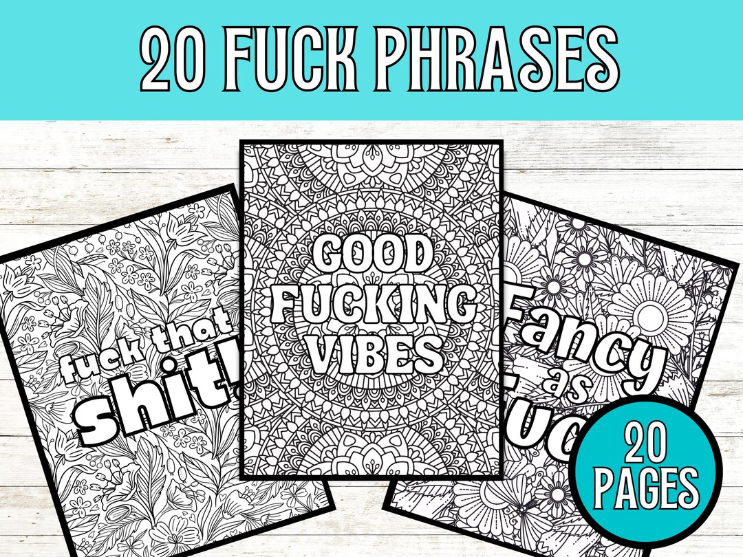 20 Swear Words Coloring Pages For Adults Curse Words Etsy M xico 20-swear-words-coloring-pages-for-adults-curse-words-etsy-m-xico