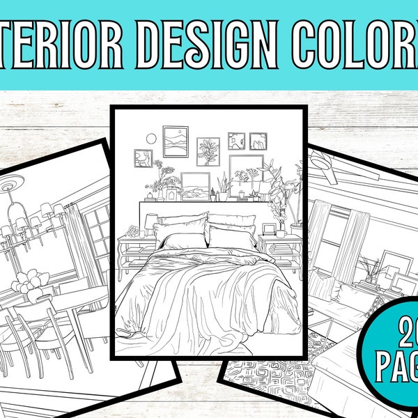 Real Estate Coloring Book - Etsy